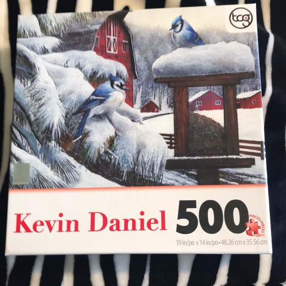 Kevin Daniel | Toys | Winter Blue Jay Kevin Daniel Puzzle 50 Pieces ...